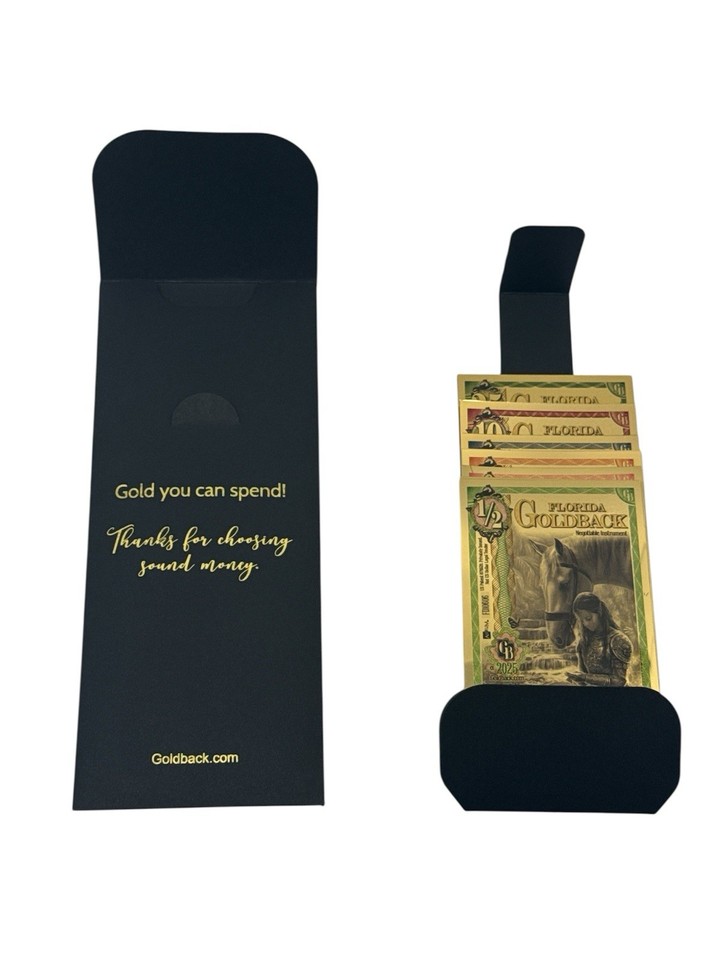 Florida 100 Goldback Starter Pack (100 Assorted Goldbacks & Sleeve) | eBay