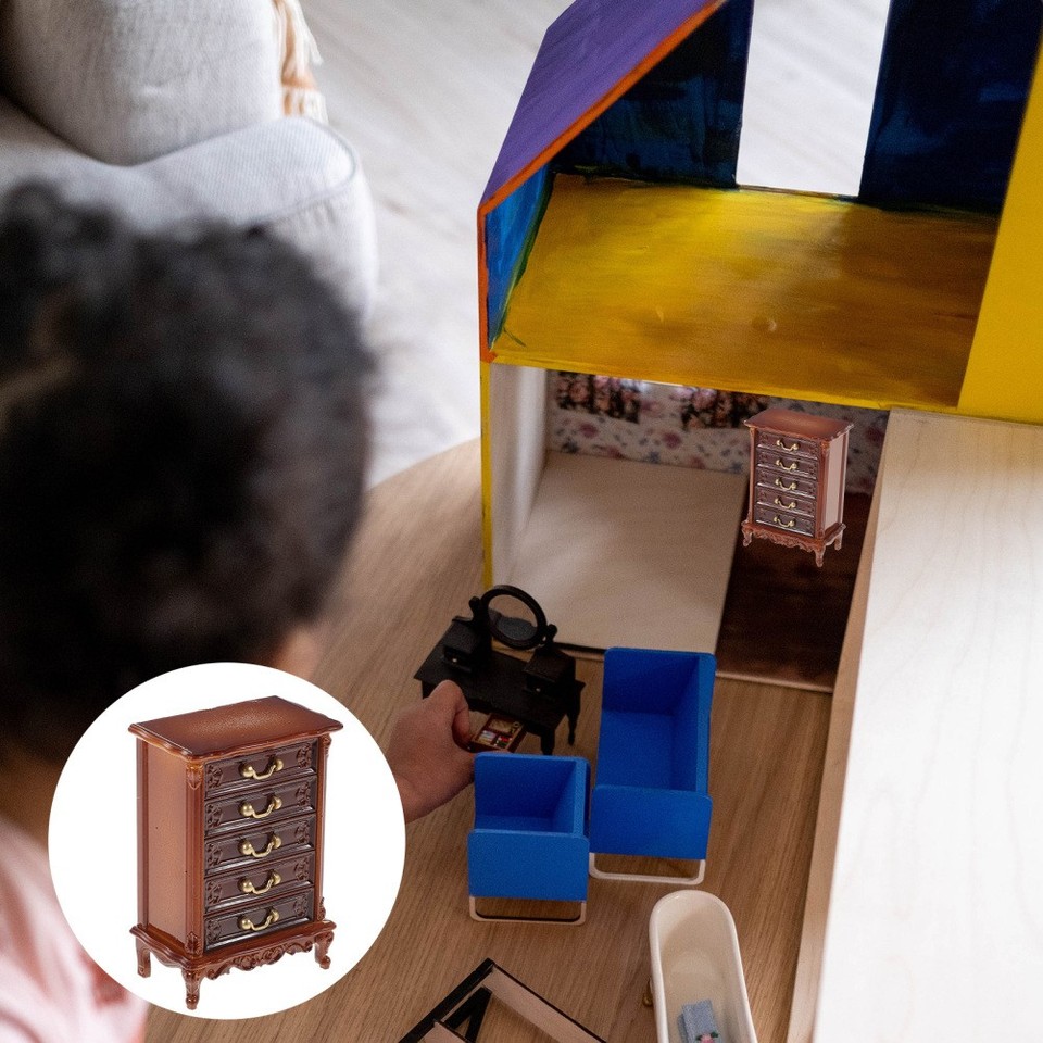 Miniature Storage Case Craft Toy House Accessories Exquisite Furniture ...