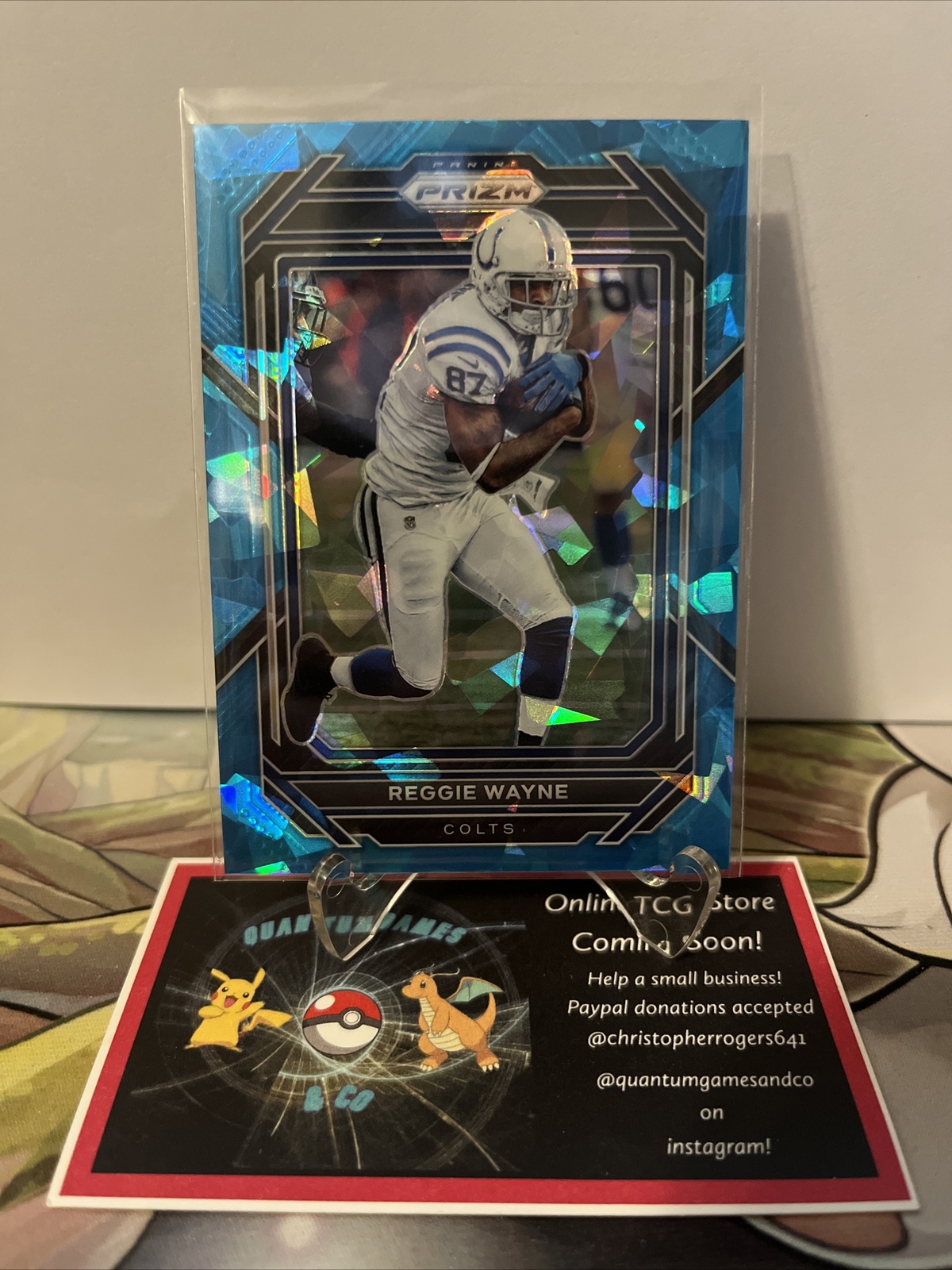 2022 Panini Prizm #130 Reggie Wayne Blue Ice /99 NM/MT | eBay