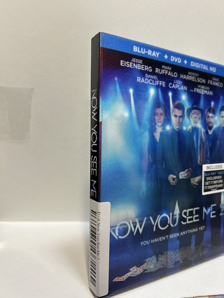 Now You See Me 2 (Blu-ray/DVD, 2016) - Holographic Slipcover - Open ...