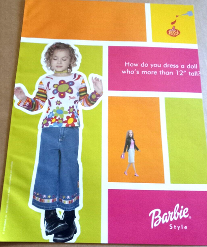 2000 print ad-Barbie style fashion clothing Cute little girl vintage ...