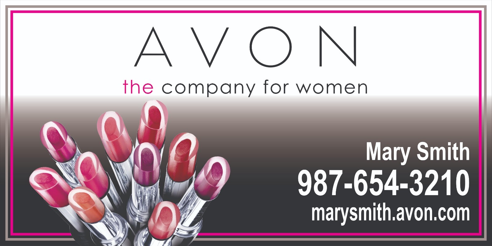 Avon Banner Trade Shows Events Style B 2'x4' with grommets Customize ...