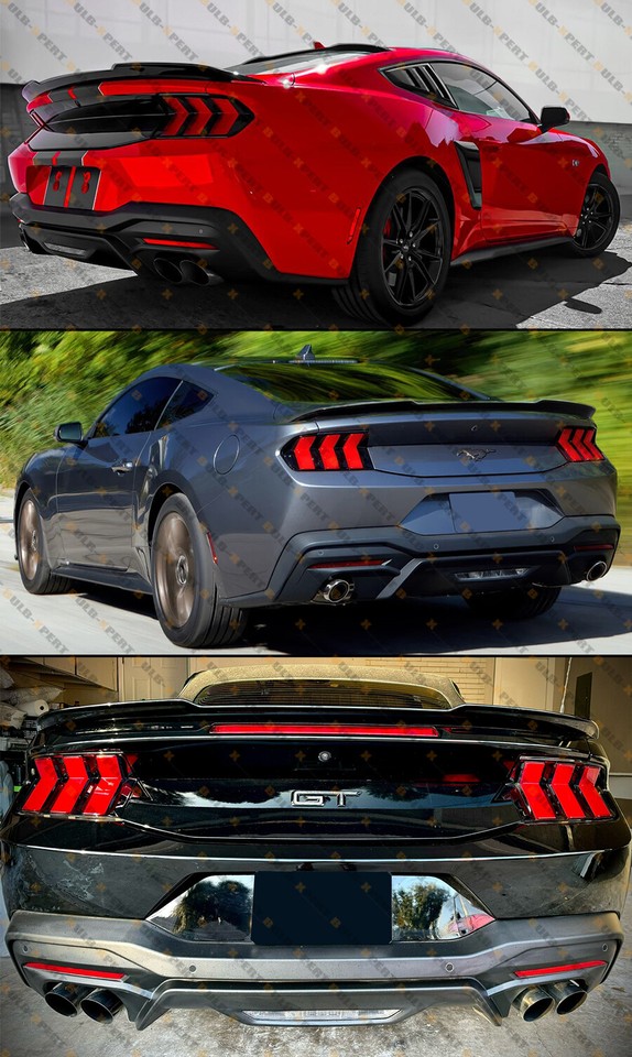 For 2024-25 Ford Mustang S650 Coupe AD Style Gloss Black Rear Deck ...