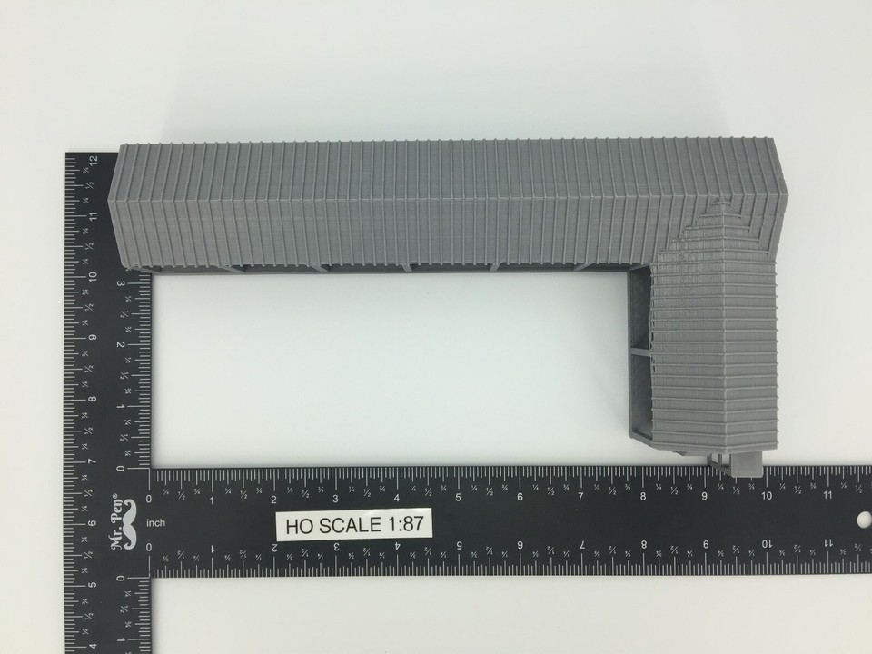 L Shape "Bates Style" Small Town or City MOTEL - HO Scale 1:87 - 3D ...