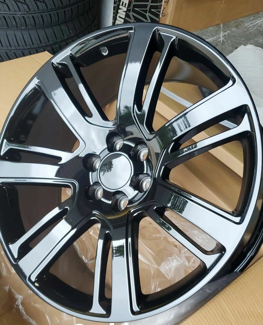 26" Inch Gloss Black Replica D04 Escalade Wheels Rims 22 24 | eBay