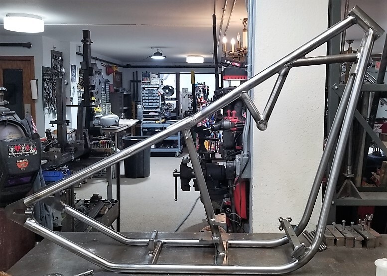 USA Made Harley-Davidson Rigid Chopper Frame | 2 in Tube Diameter | 5 ...