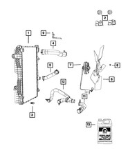 68166470AF HOSE-RADIATOR OUTLET (CHRYSLER) for sale online | eBay