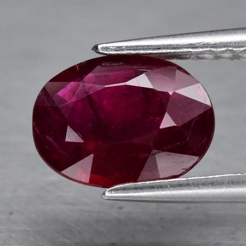 GLC Certified 1.09Ct Natural Ruby Africa Heated Oval Shape Loose ...