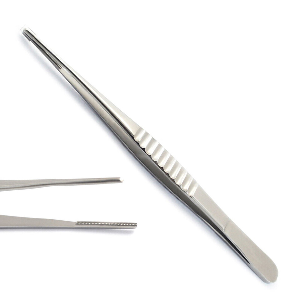 DeBakey Surgical Vascular Thumb Tissue Forceps Atraumatic Tweezer Clamp ...