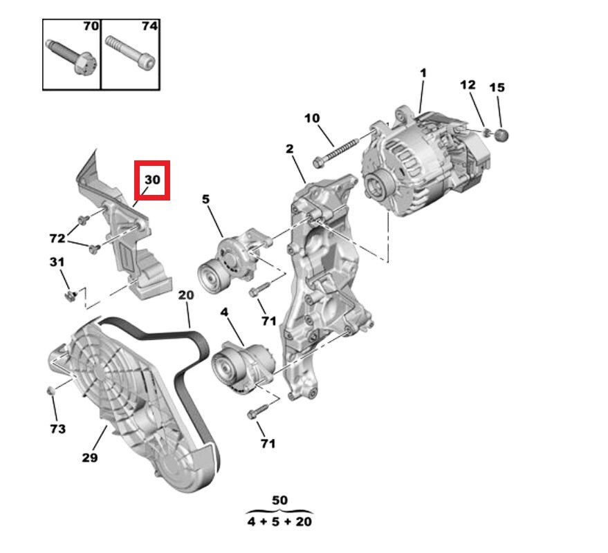 New Genuine Peugeot Citroen Timing Cover 9812070380 | eBay
