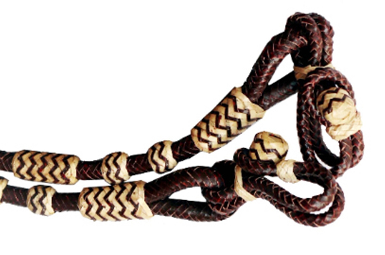 Hand Braided Brown Rawhide Show Romel Romal Reins Horse tack Natural ...