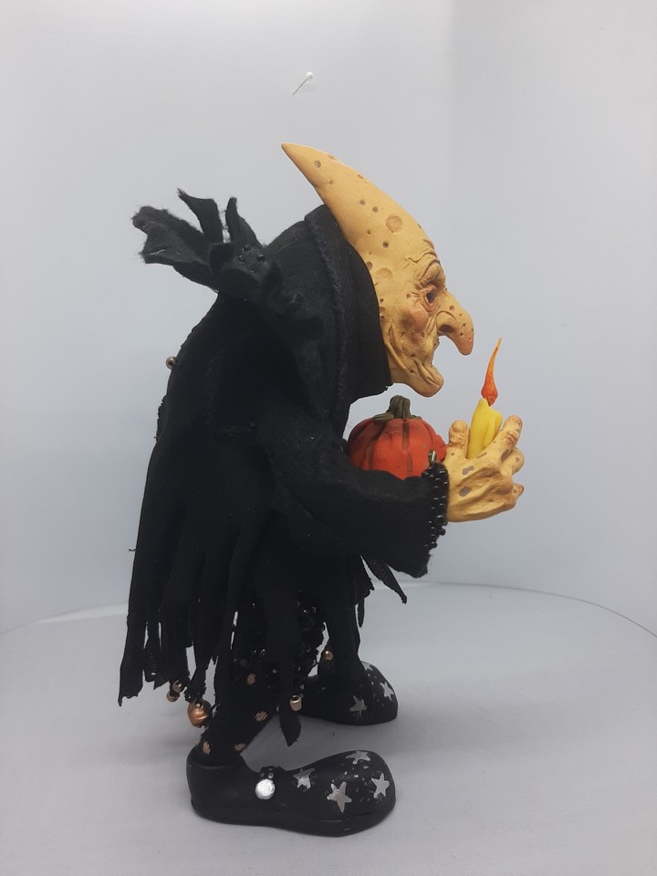 Handmade Art Doll "October Moon Troll" – Halloween Folk Primitive ...
