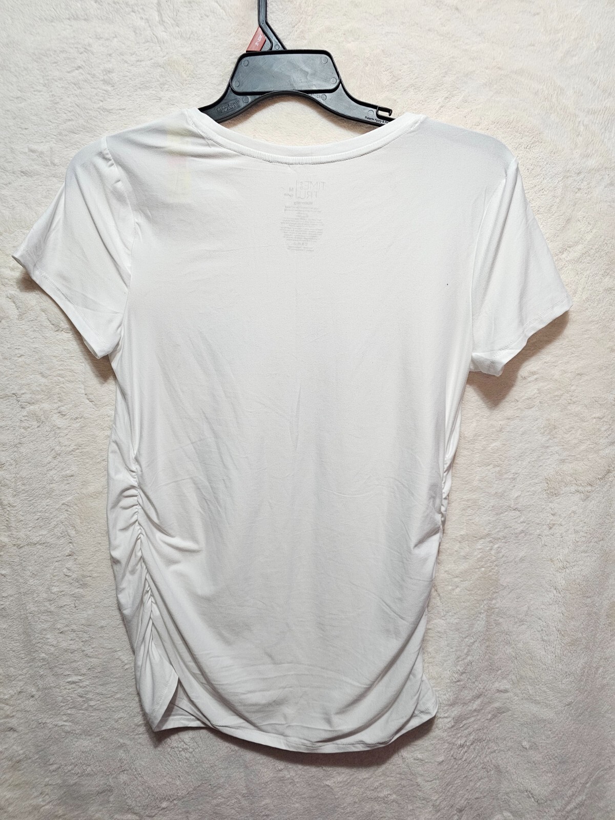 Time and Tru NEW♈Woman's Printed Maternity knit Top size M~white/blue ...