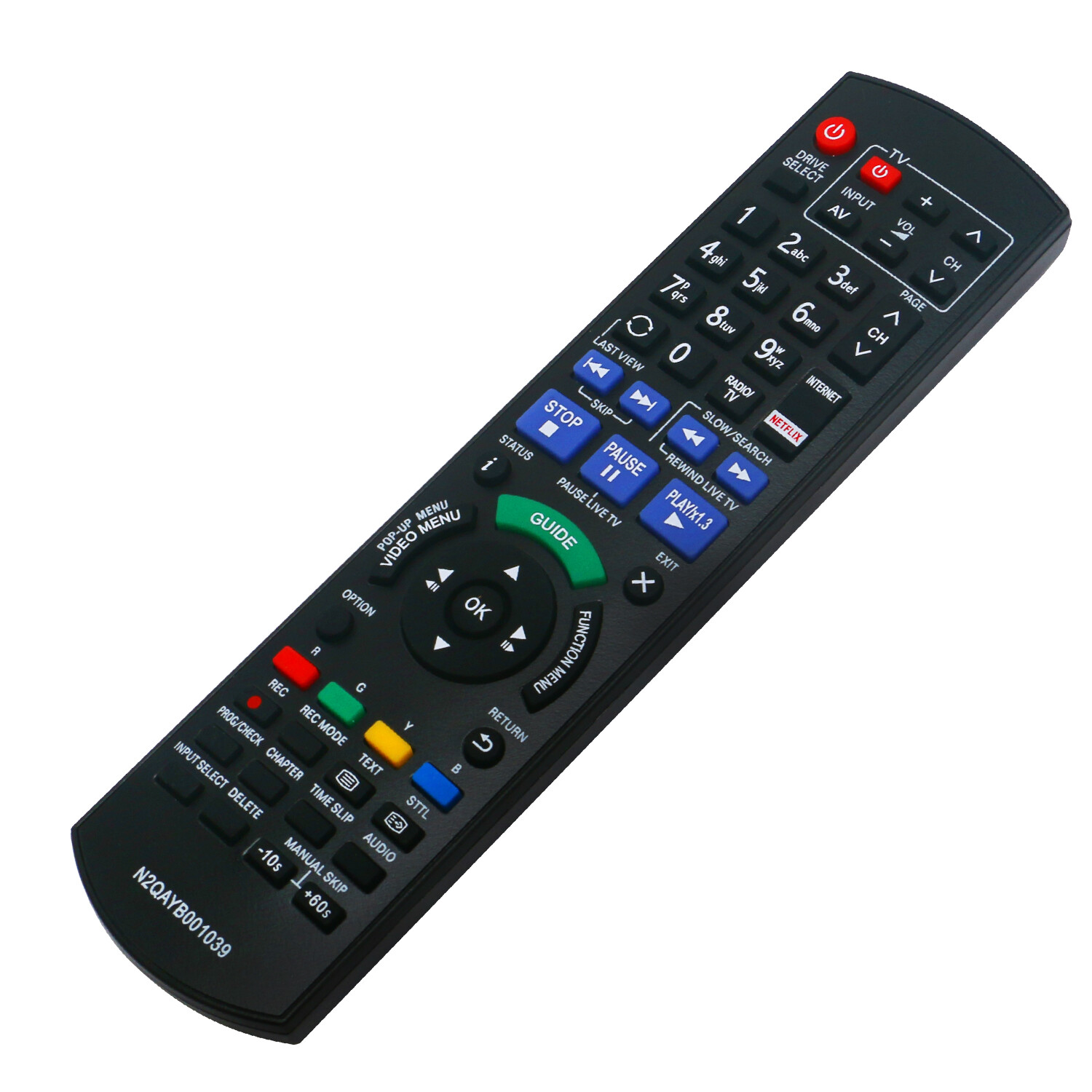 N2QAYB001039 Remote Control for Panasonic Blu-Ray Disc DMR-BWT750 DMR ...