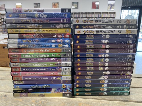 Pokemon DVD Lot of 38! Some Sealed! Galactic Black Diamond Advanced ...