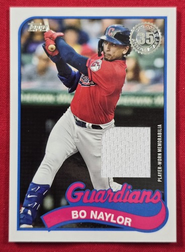 2024 Topps BO NAYLOR 1989 Topps Baseball Relic #89BR-BN Guardians | eBay