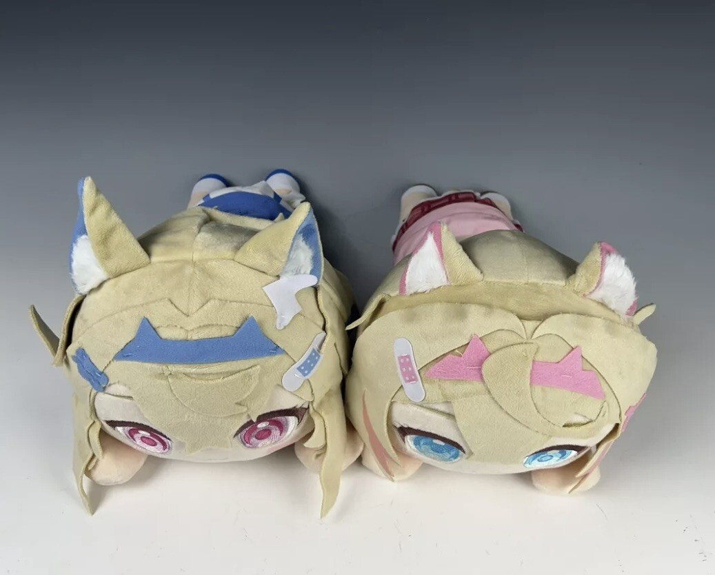 Hololive x Round 1 Collab Exclusive FUWAMOCO Abyssgard 14” Plush SET of ...