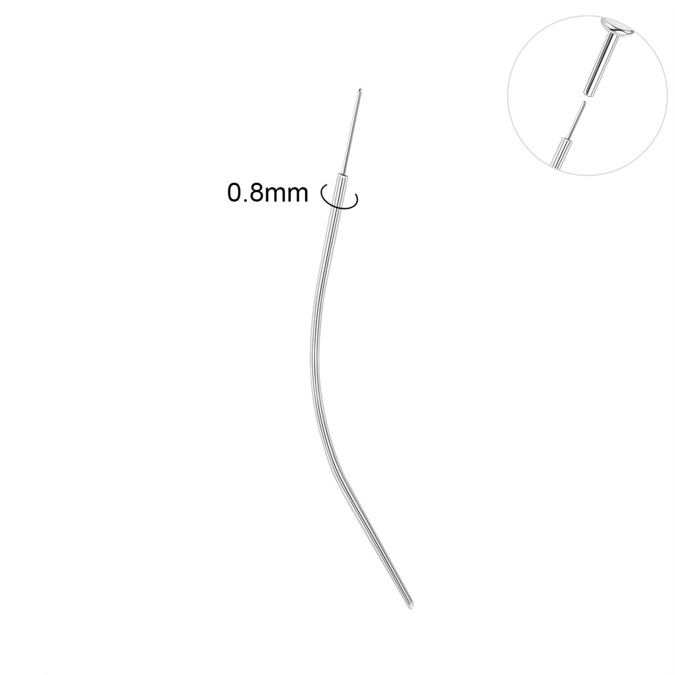 2PCS G23 Titanium Pin Taper Threadless Piercing Needles Piercings ...