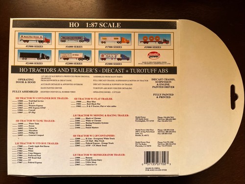 MODEL POWER HO 1:87 Scale Semi Rigs | eBay