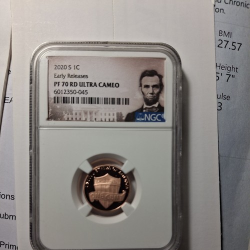 2020 S 1C NGC PF70 RD ULTRA CAMEO EARLY RELEASES LINCOLN PENNY 1C TOP ...