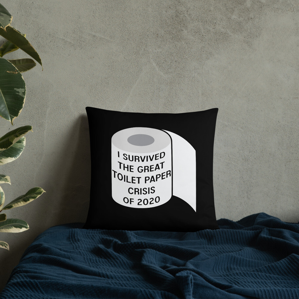 Quarantine Toilet Paper Pillow 18x18 Social Distancing Funny Expert ...