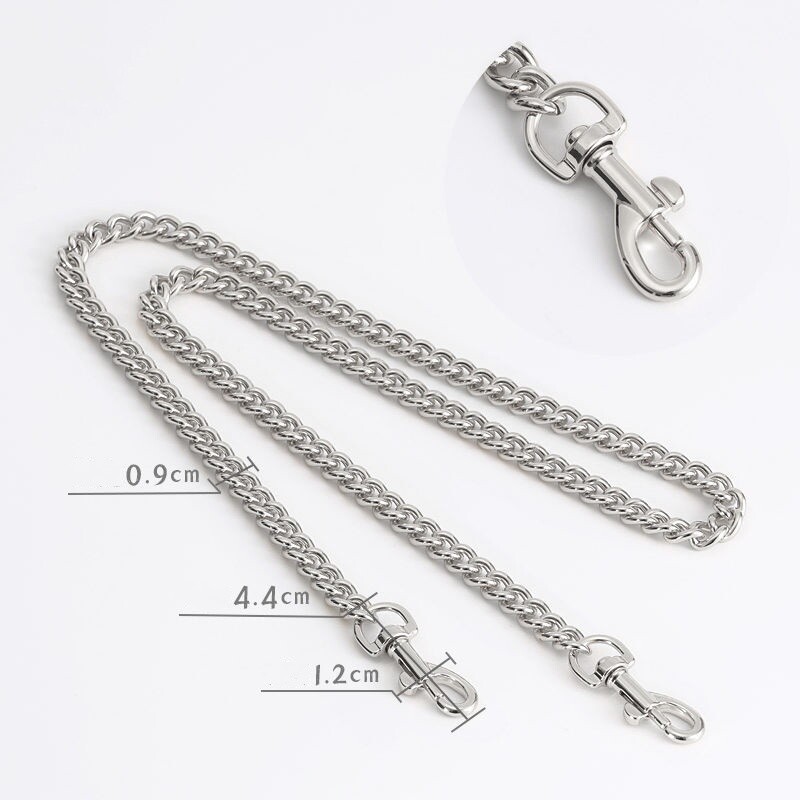 20~200CM Replacement Crossbody Silver Purse Chain For Strap Shoulder ...