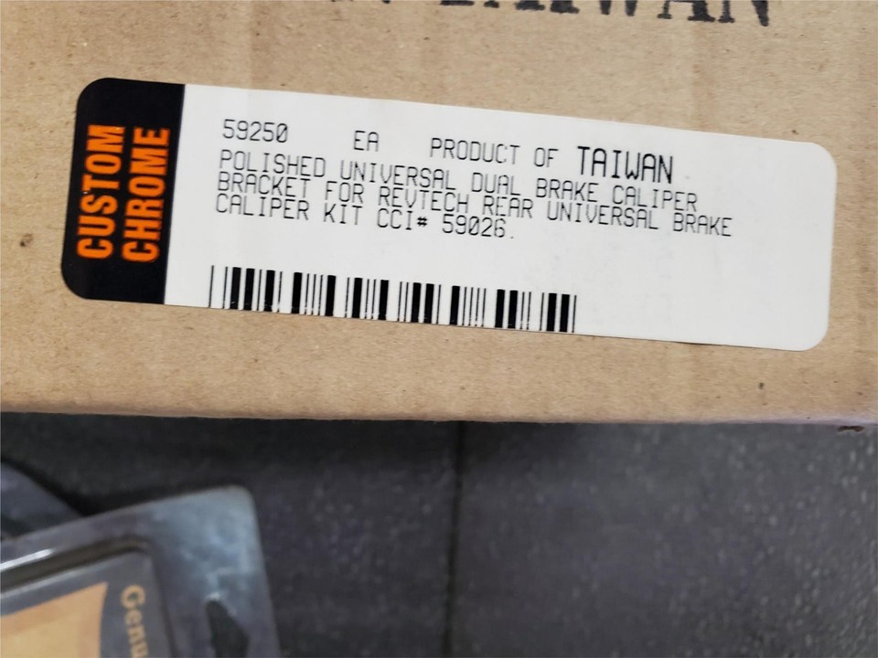 New Revtech 4 piston Brake Caliper Harley Custom Chopper Billet Rear ...