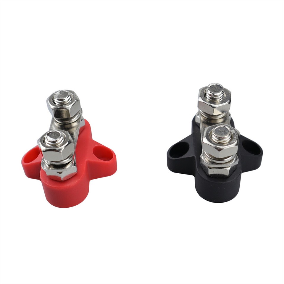 Battery Power Stud Junction Post,M6 Dual Power Distribution Block for ...