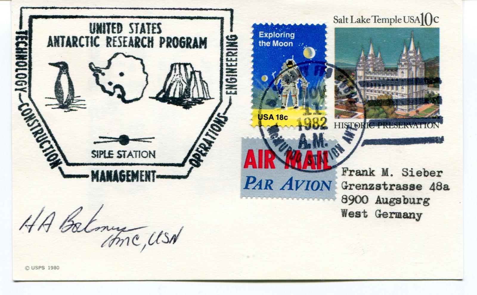 '82 Siple Station McMurdo Antarctic Research Program Stanford Polar ...