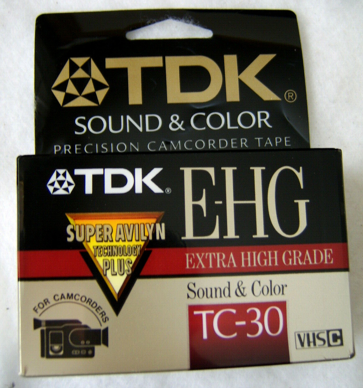 (1) TDK EHG Camcorder Tape TC-30 VHS-C Factory Sealed Package NIP ...