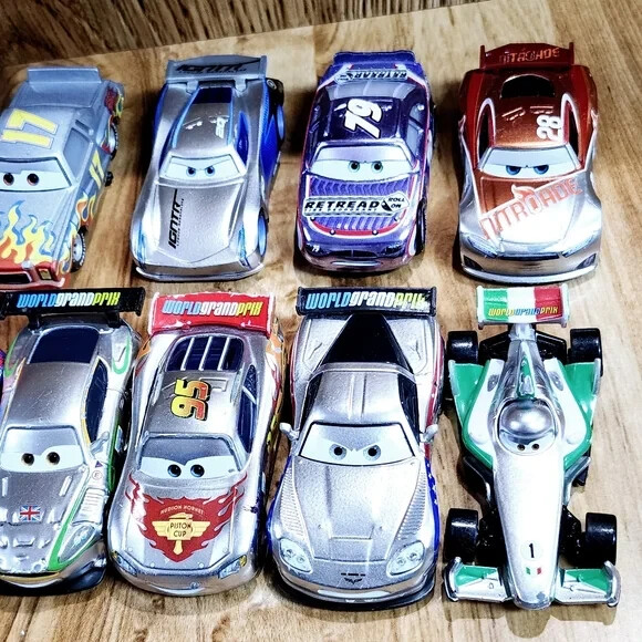 Disney Pixar Cars Metallic Set of 11 Cars | eBay