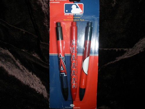 MAJOR LEAGUE BASEBALL (MLB) LOS ANGELES ANGELS 3 PACK JUMBO RETRACTABLE ...