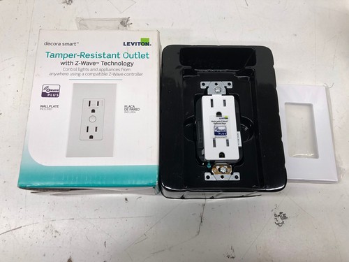 Leviton Decora Smart Tamper Resistant Duplex Outlet R01-ZW15R-1RW New ...