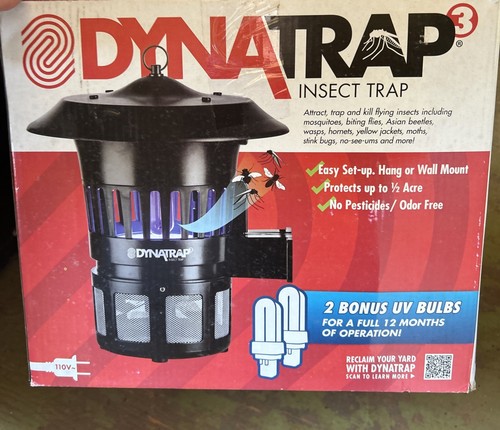 DynaTrap 3 Insect Mosquito Trap UV Light Lantern 1/2 Acre Open Box | eBay