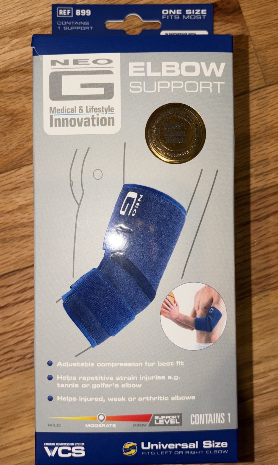 Neo G Elbow Support Universal Size Brand New REF 899 Class 1 Medical ...
