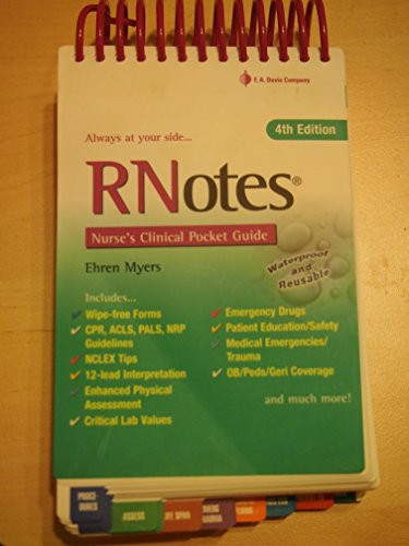 RNotes®: Nurse's Clinical Pocket Guide | eBay