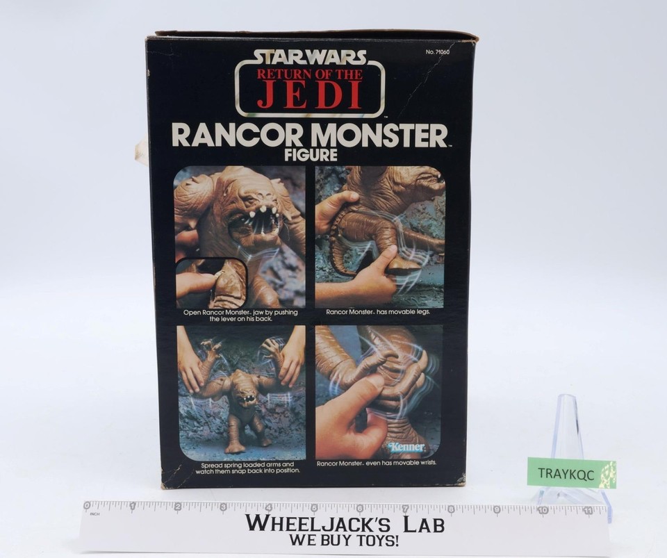 Rancor Monster 100% Complete Star Wars ROTJ 1984 Kenner Action Figure ...