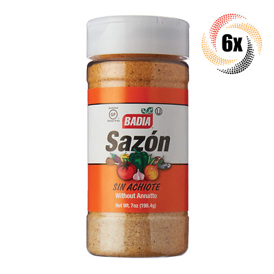 6x Shakers Badia Sazon Without Annatto Seasoning Fat & Gluten Free 7oz ...