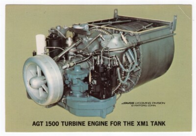 1970s Lycoming AGT 1500 Turbine for XM1 Main Battle Tank Photo Print ...