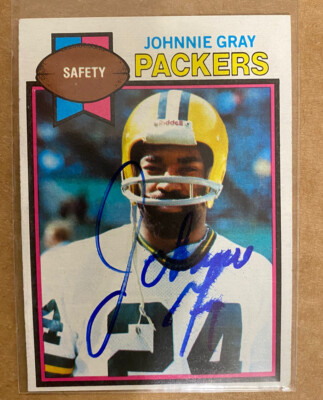 1979 Johnnie Gray Autographed Green Bay Packers Card #47 | eBay