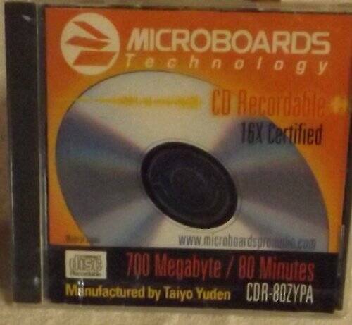 Microboards Technology CD Recordable 16X Certified 700 Megabyte80 M ...