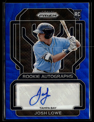 Josh Lowe 2022 Panini Prizm Blue Wave Prizm Rookie Autograph #RA-JL /50 ...