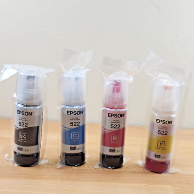 Epson Eco Tank Ink Refills-522- One open but not used | eBay