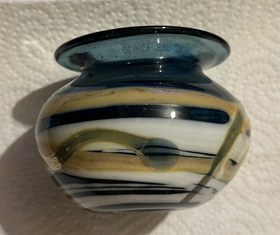 1979 Charles Bray Studio Art Glass Vase | eBay