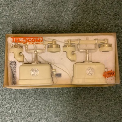 Vintage Geobra Intercom Telocom Telephone Wired Toys 1960’s with BOX | eBay