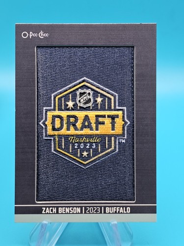 2024-25 O-PEE-CHEE Zach Benson FIRST ROUND DRAFT PATCH DP-4 | eBay