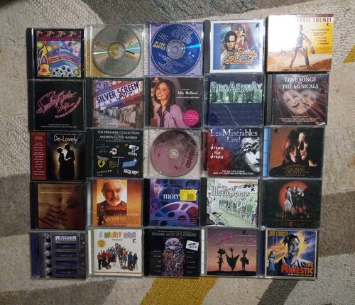 Lot of 25 Musical Movie TV Soundtrack Motion Picture CDs discs music ...