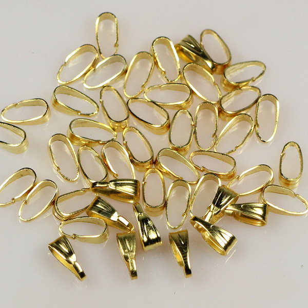 Wholesale! 1000pcs Gold plated snap on bail loops Pendant bails | eBay