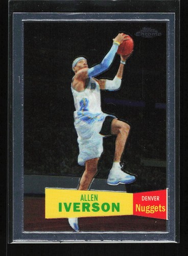 2007-08 Topps Chrome 1957-58 Variation Allen Iverson #33 Denver Nuggets ...