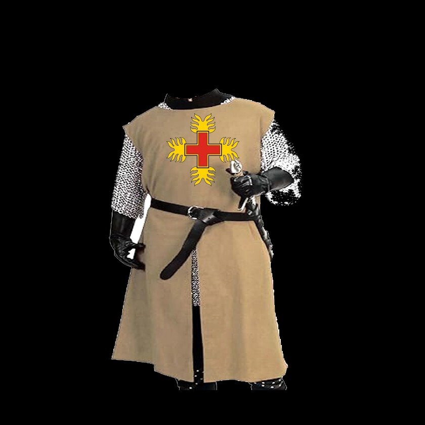 The Order of the Dragon Knights Templar Tunic Halloween Cosplay Costume ...